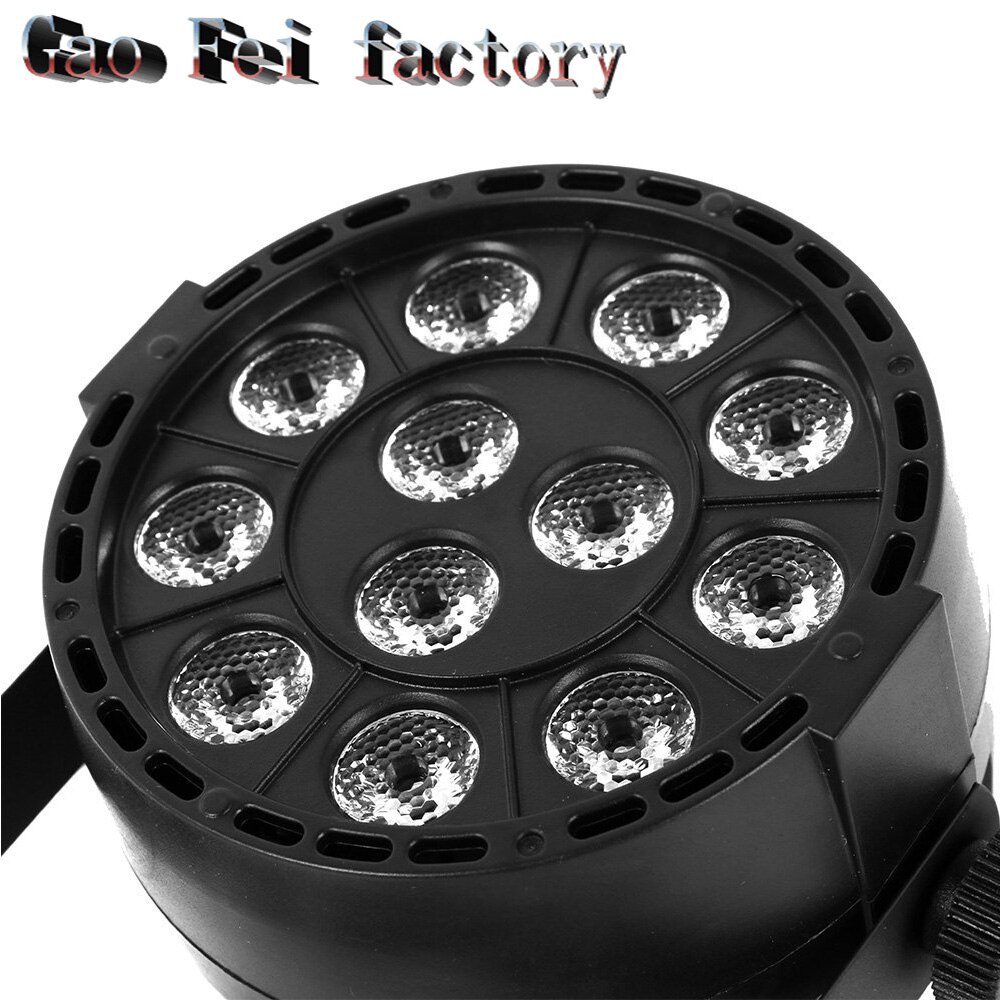 12 led par scenelys led rgbw 8 dmx drømmefarve bre... – Vicedeal