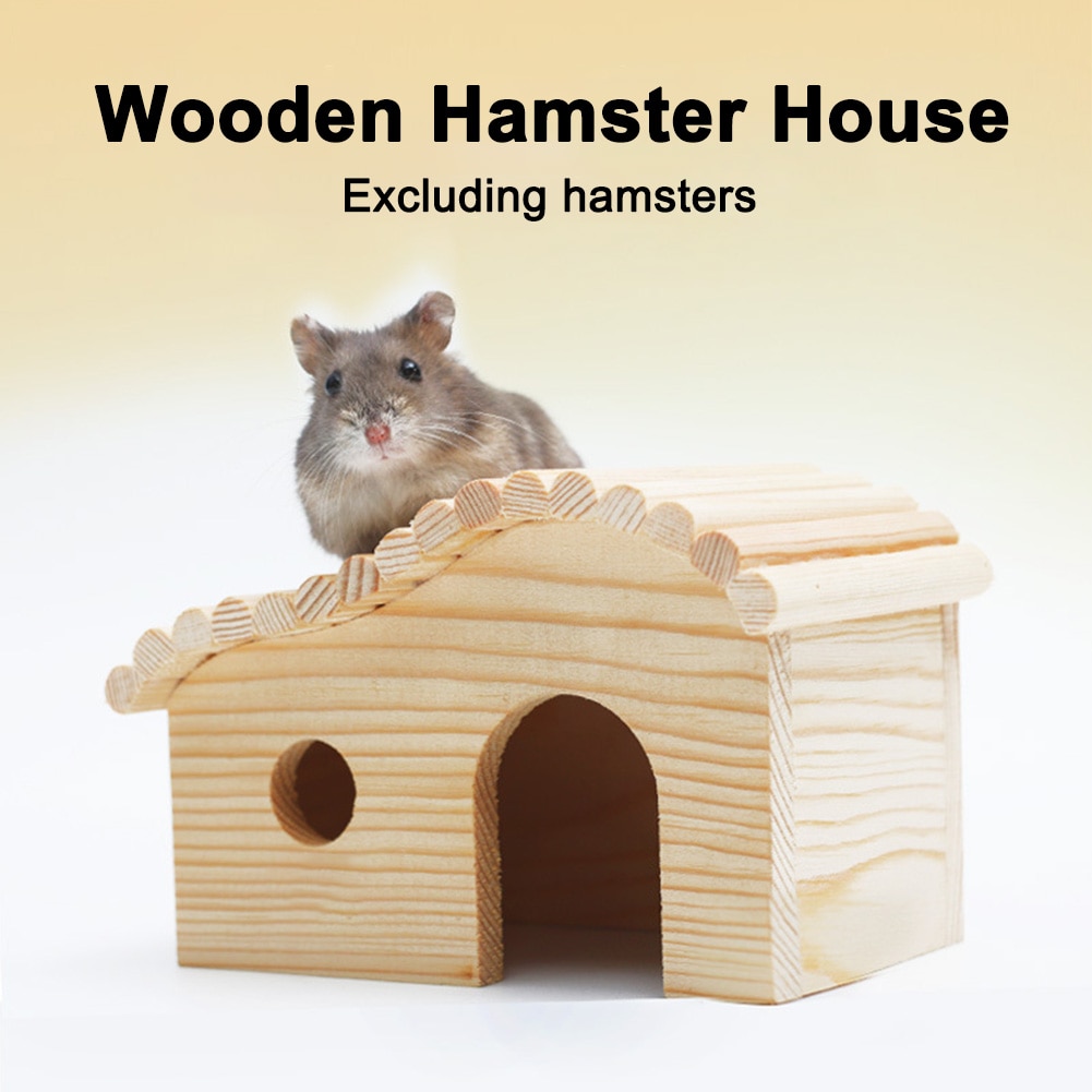 Climbing Roof For Mice Chew With Window Wooden Ham... – Vicedeal