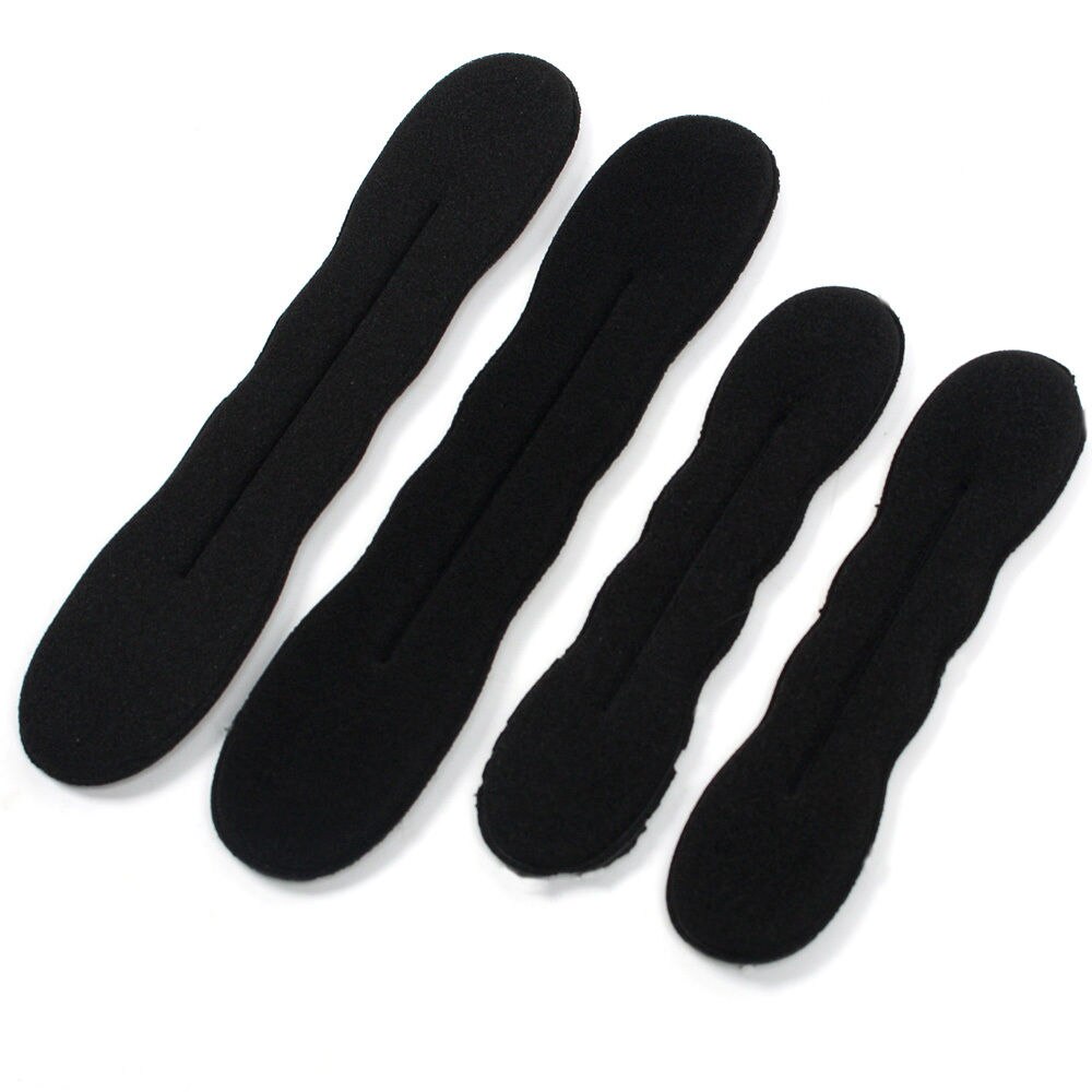 1/4 stk 17.5cm og 22.5cm sorte hårstyling bolle cu... – Grandado