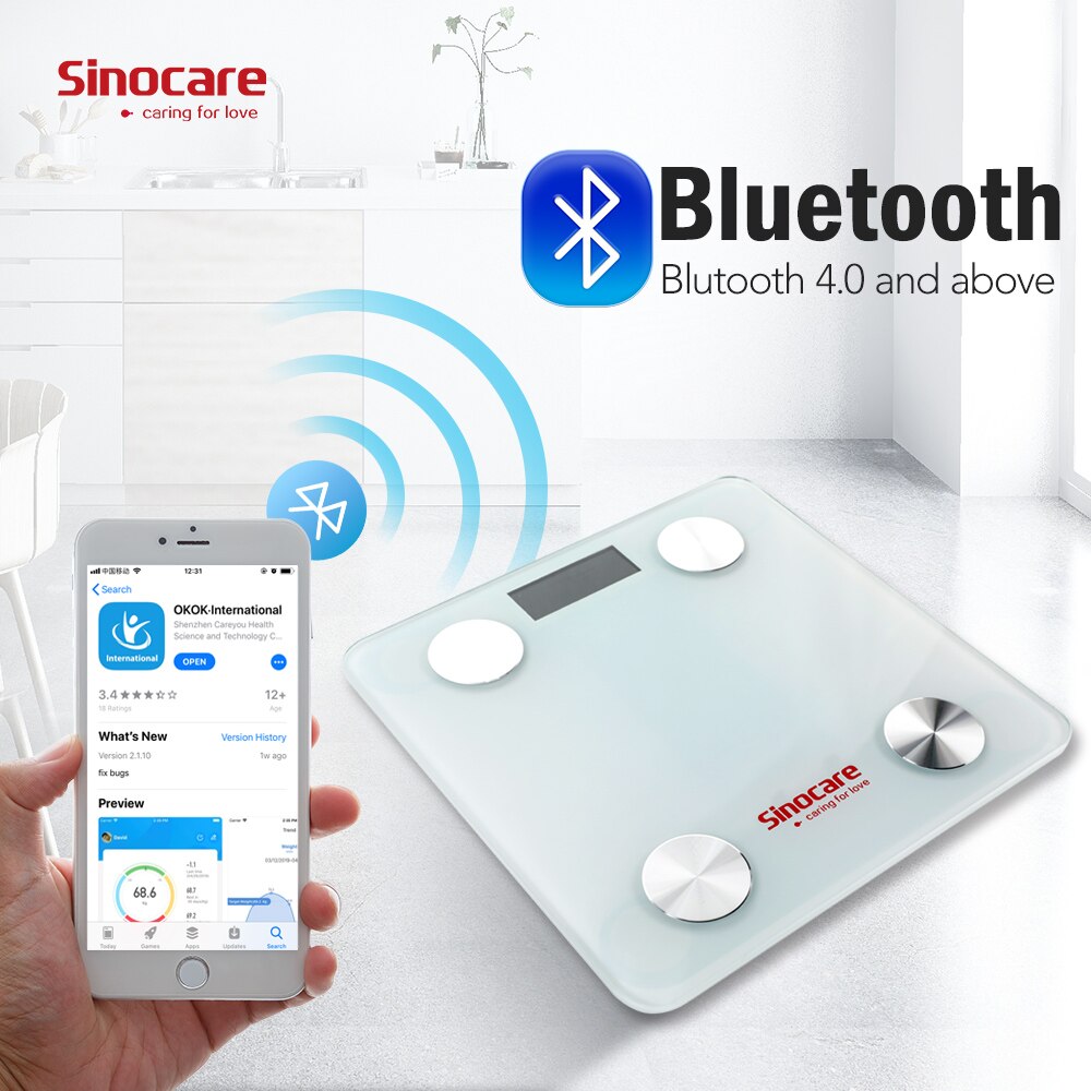 Body Fat Scale Smart Wireless Digital Bathroom Wei... – Grandado