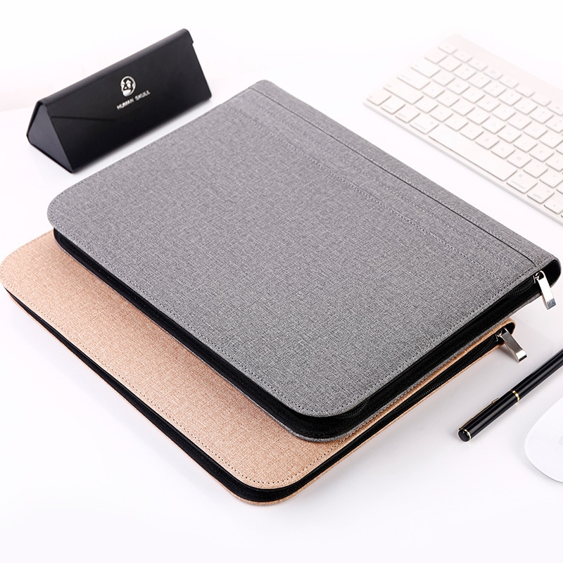 A4 Leather Manager File Folder Luxury Large Multif... – Grandado