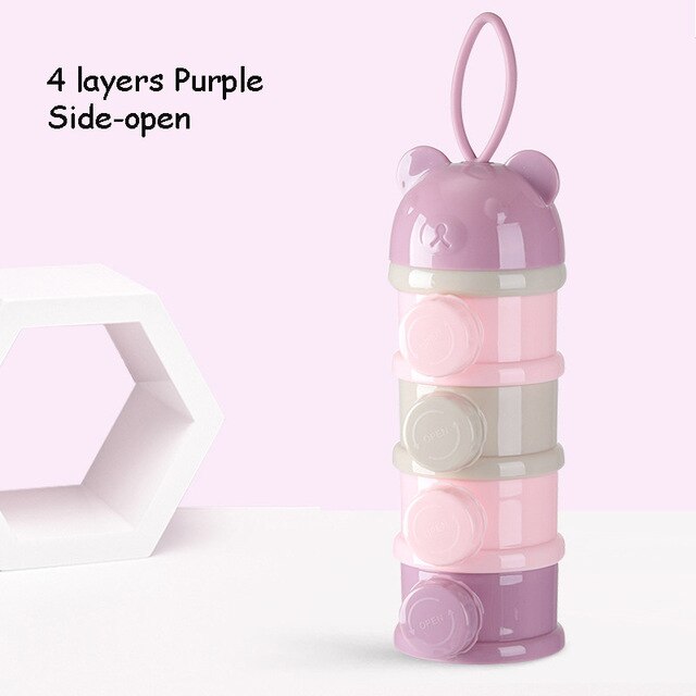 3/4 Layer Baby Food Storage Box Cute Bear Style Po... – Vicedeal
