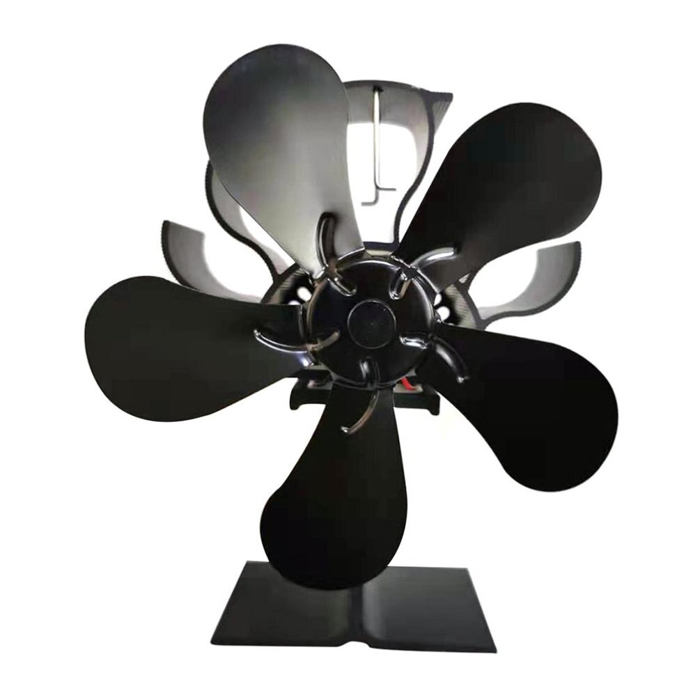 Black Fireplace Heat Powered Stove Fan Effectively... – Vicedeal
