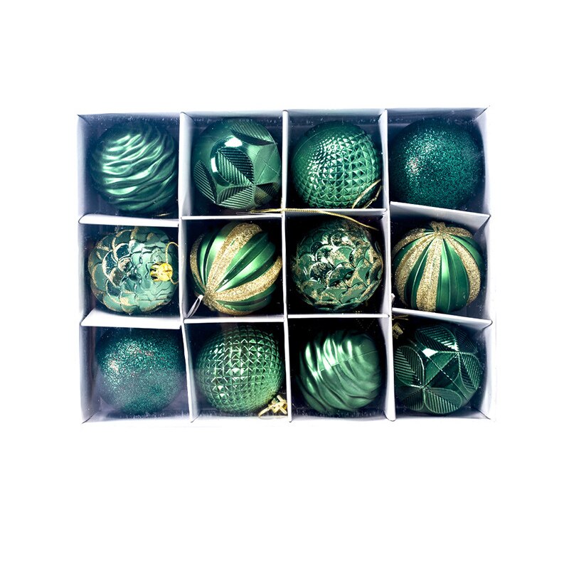 6cm12pcs Boxed PVC Christmas Display Ball Decorati... – Grandado