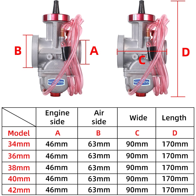 Universele Motorfiets Pwk Carburateur Pwk 34 Mm 36... – Grandado