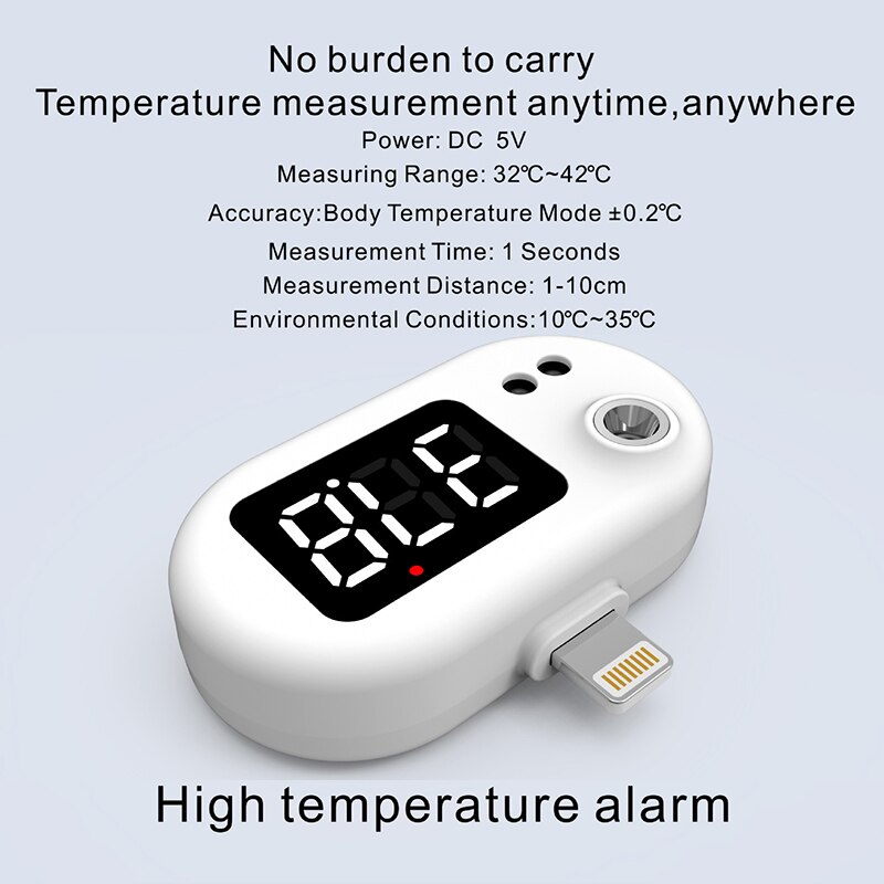 Termómetro portátil para medir la temperatura, med... – Grandado