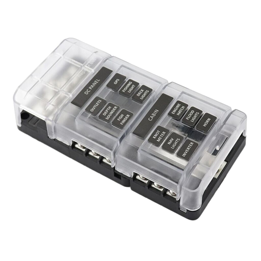 12 weg Sicherung Box Mit Led-anzeige, 12 V/24 V Fü... – Vicedeal