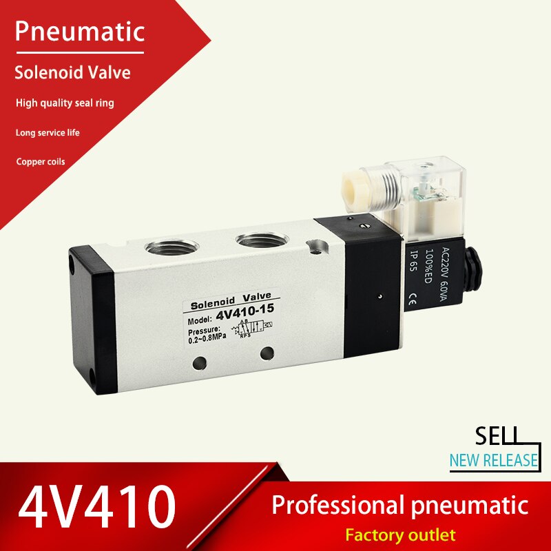 Solenoid Valve 4V410 Normally Closed Type AC220V11... – Grandado