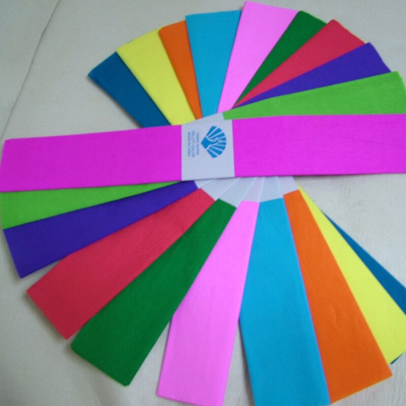 10pcs/set Wrinkle Paper Handmade Origami Solid Col... – Grandado