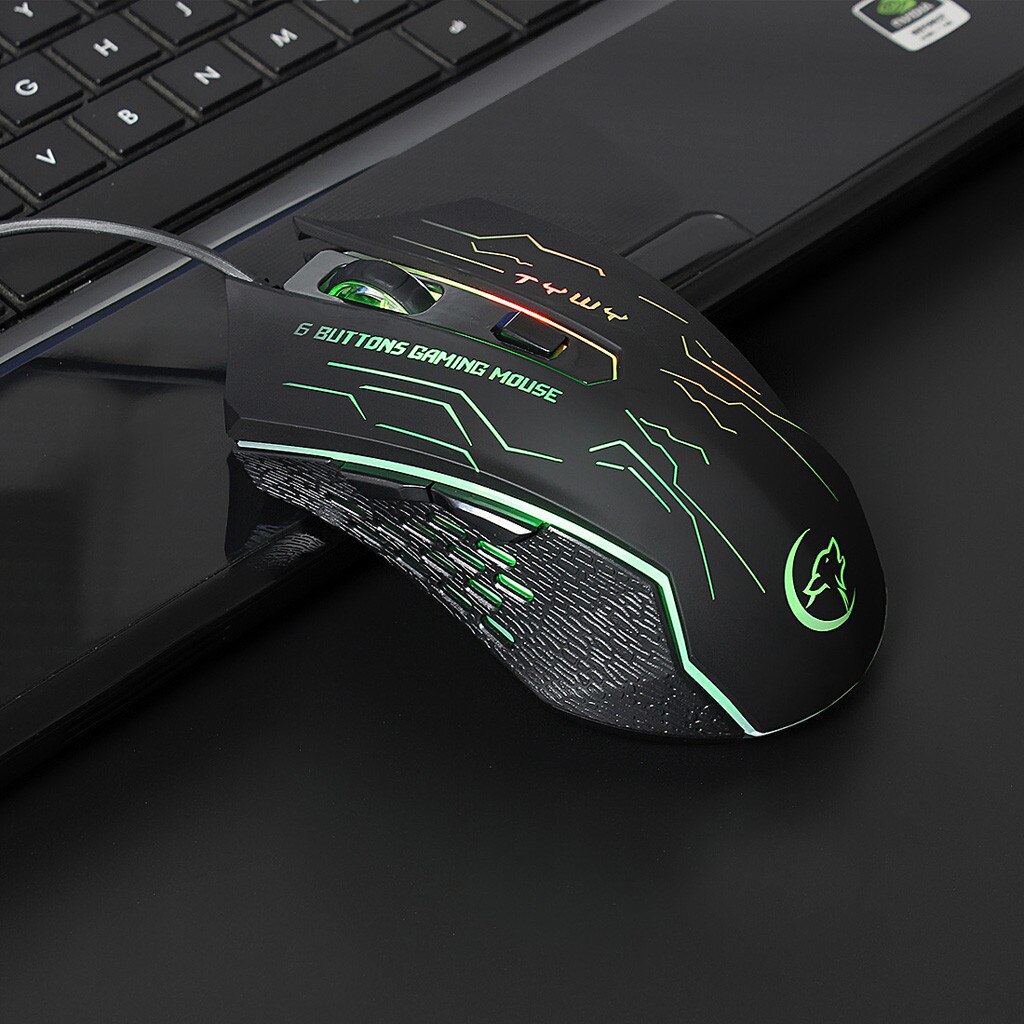 G820 Wired Gaming Mouse 6 Button Backlight Color L... – Grandado