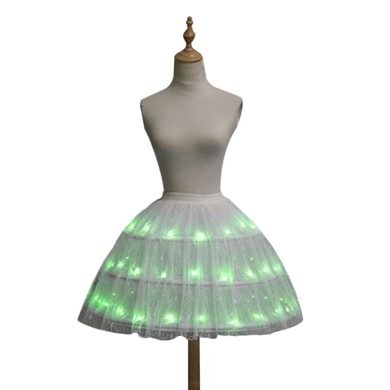 Women Lolita Cosplay Tulle Skirt Adjustable LED Li... – Grandado