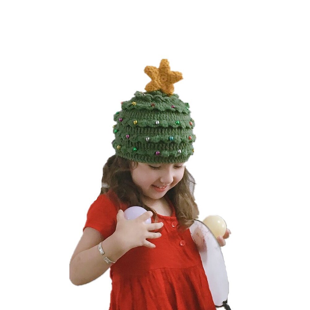 Cute Christmas Hats Winter Cute Tree Hat Crochet L... – Vicedeal