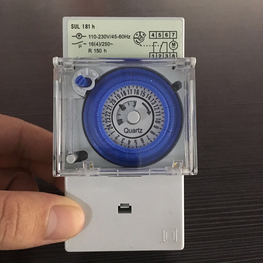 SUL181h Mechanical Timer 24 Hours Mechanical Din R... – Grandado