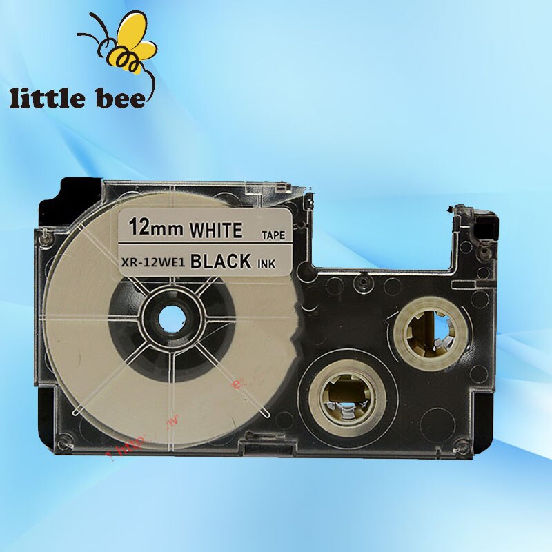 for 5Pcs compatible label printer tape 12mm black ... – Vicedeal