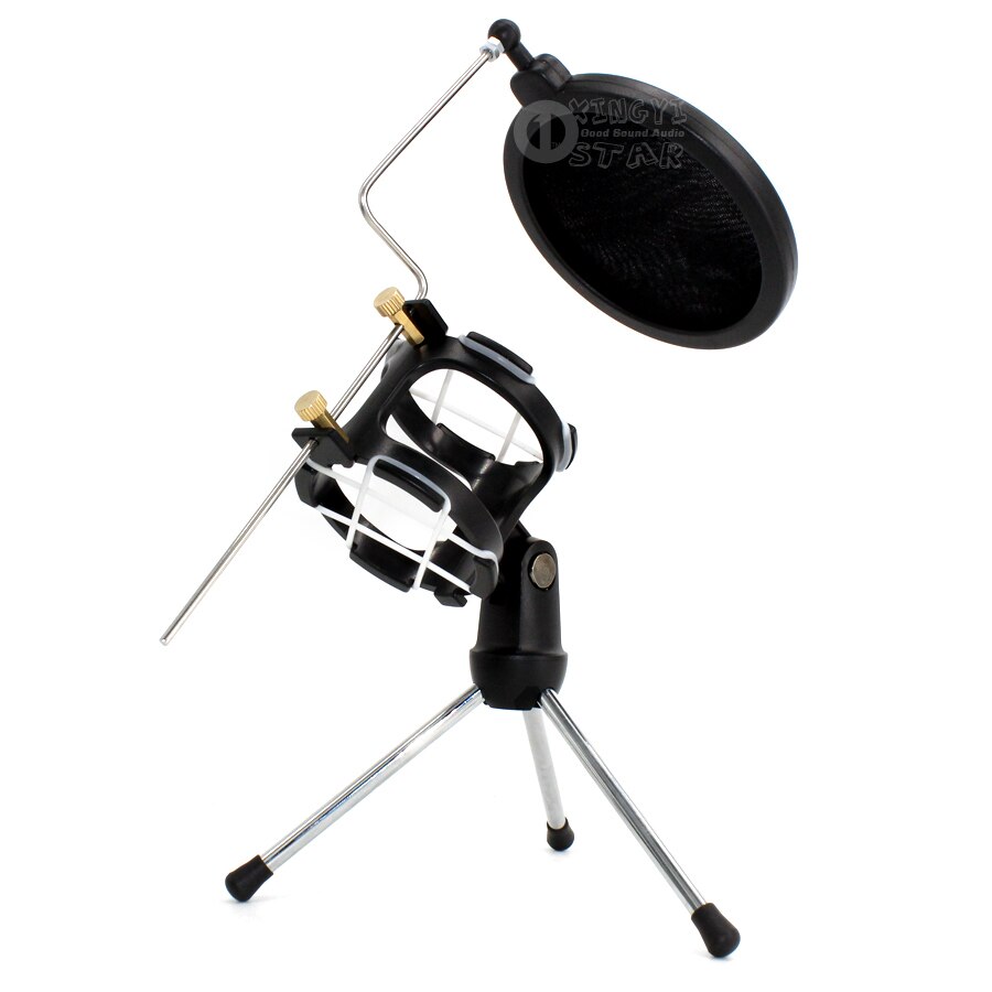 Desktop Tripod Shock Mount Popfilter Spider Microp... – Grandado