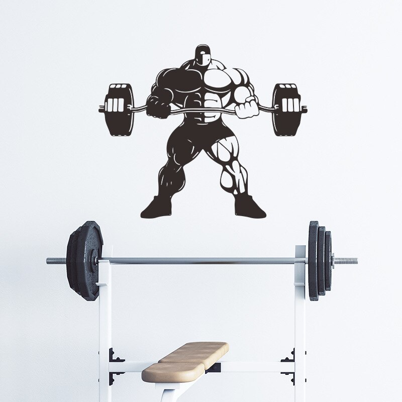 Sports Muscular Man Wall Sticker For Boys Room Liv... – Grandado