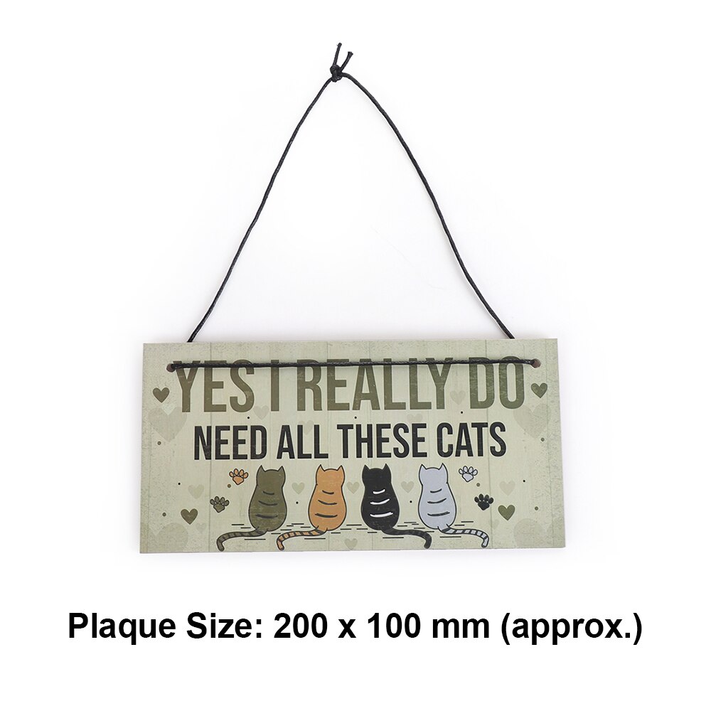 Cute Cats Hanging Plaques Bedroom Funny Novelty Ch... – Grandado