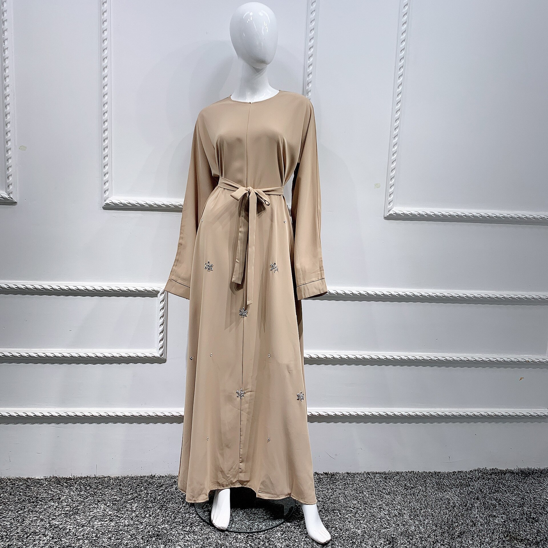 Kralen Open Abaya Kimono Vest Hijab Moslim Jurk Vr... – Vicedeal