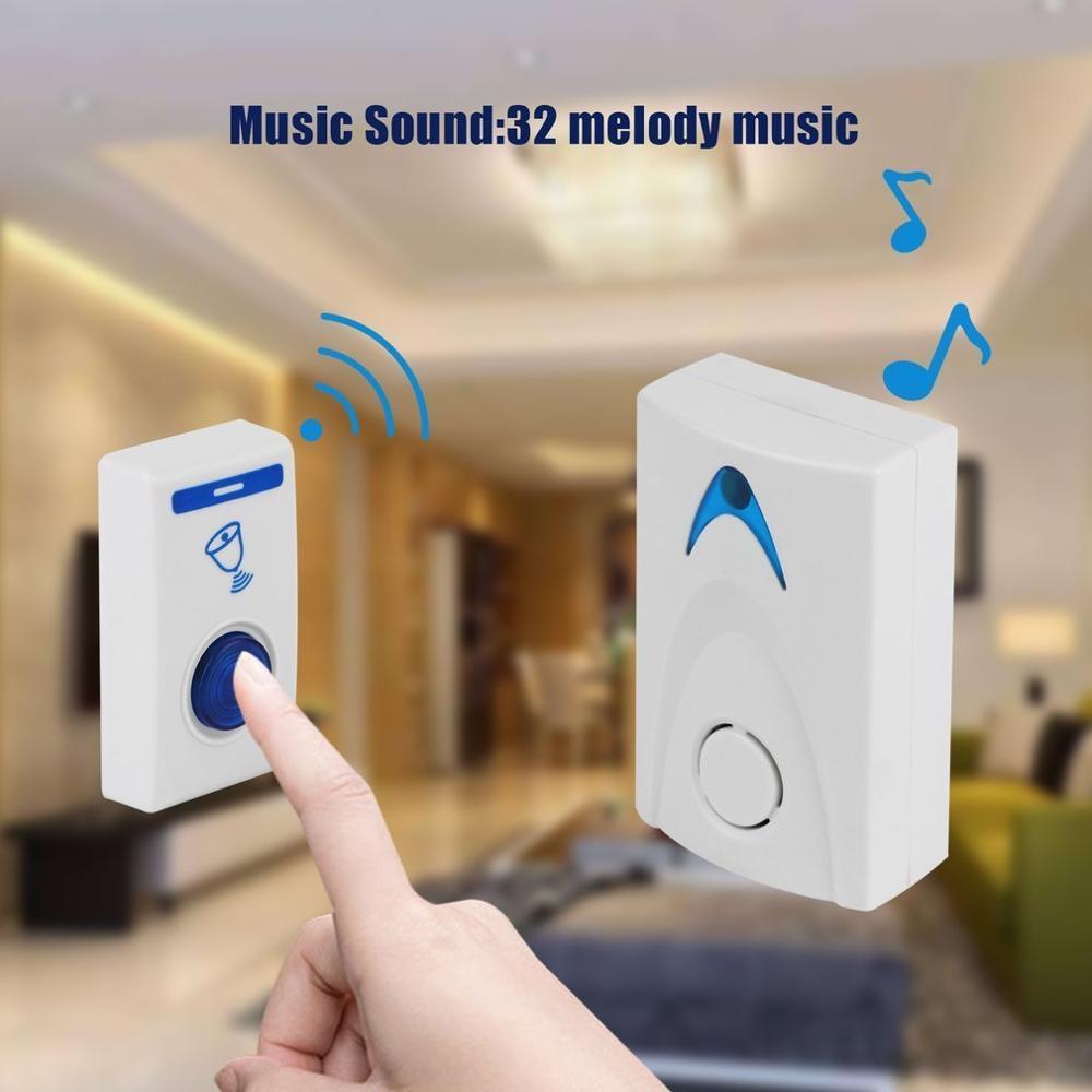 Timbre de puerta inalámbrico con luz LED, timbre c... – Grandado