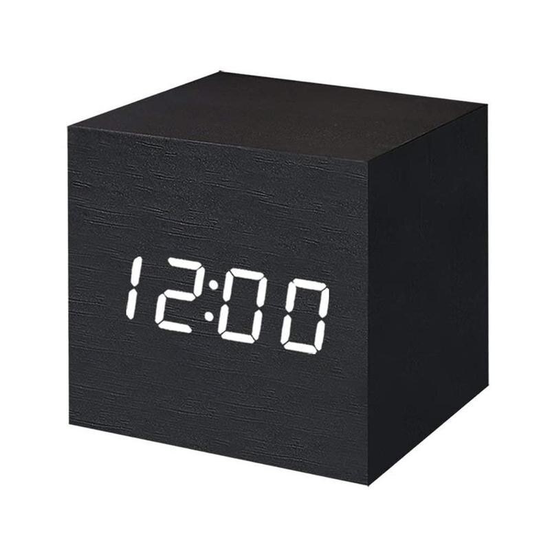 Retro Holz Led Wecker Digital Glow Uhr Desktop Dec... – Vicedeal