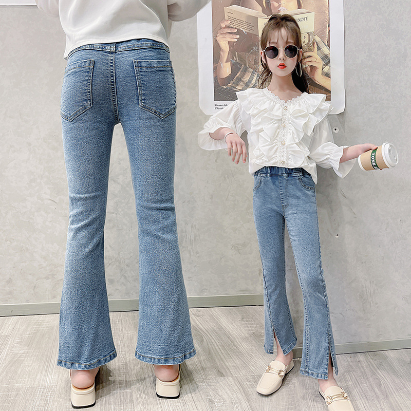 Spring Summer Girls Jeans Kids Denim Trousers for ... – Grandado
