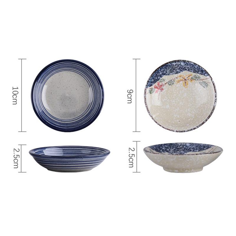 8Pcs Ceramic Sauce Dipping Dishes Small Plates App... – Grandado