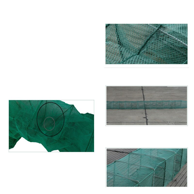 1.1m-20m Shrimp Cage Fishing Net Catcher Trap Fold... – Grandado