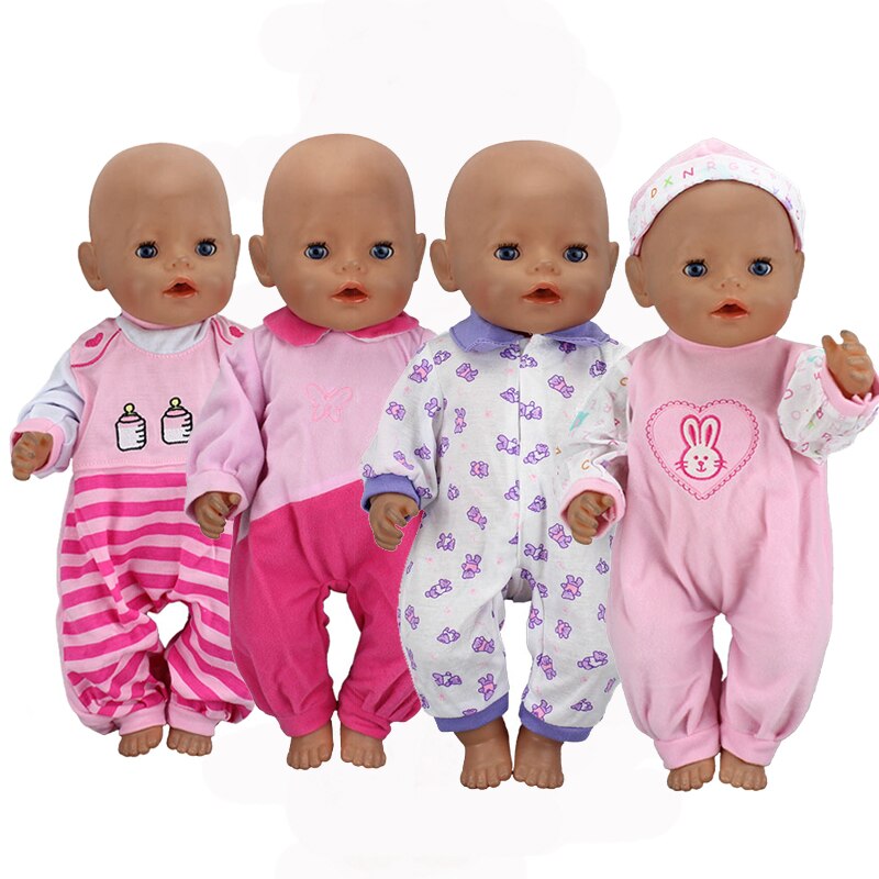 4Pcs/set Doll Clothes Born Baby Fit 17 inch 43cm D... – Grandado