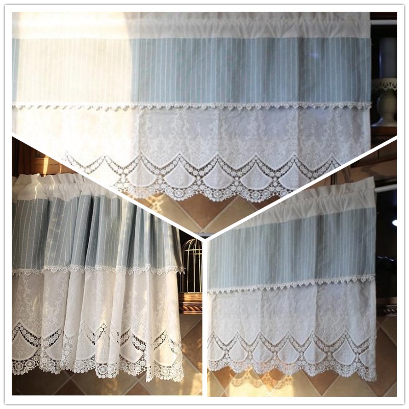 JUYANG. Blue and white stripes embroidered coffee ... – Vicedeal