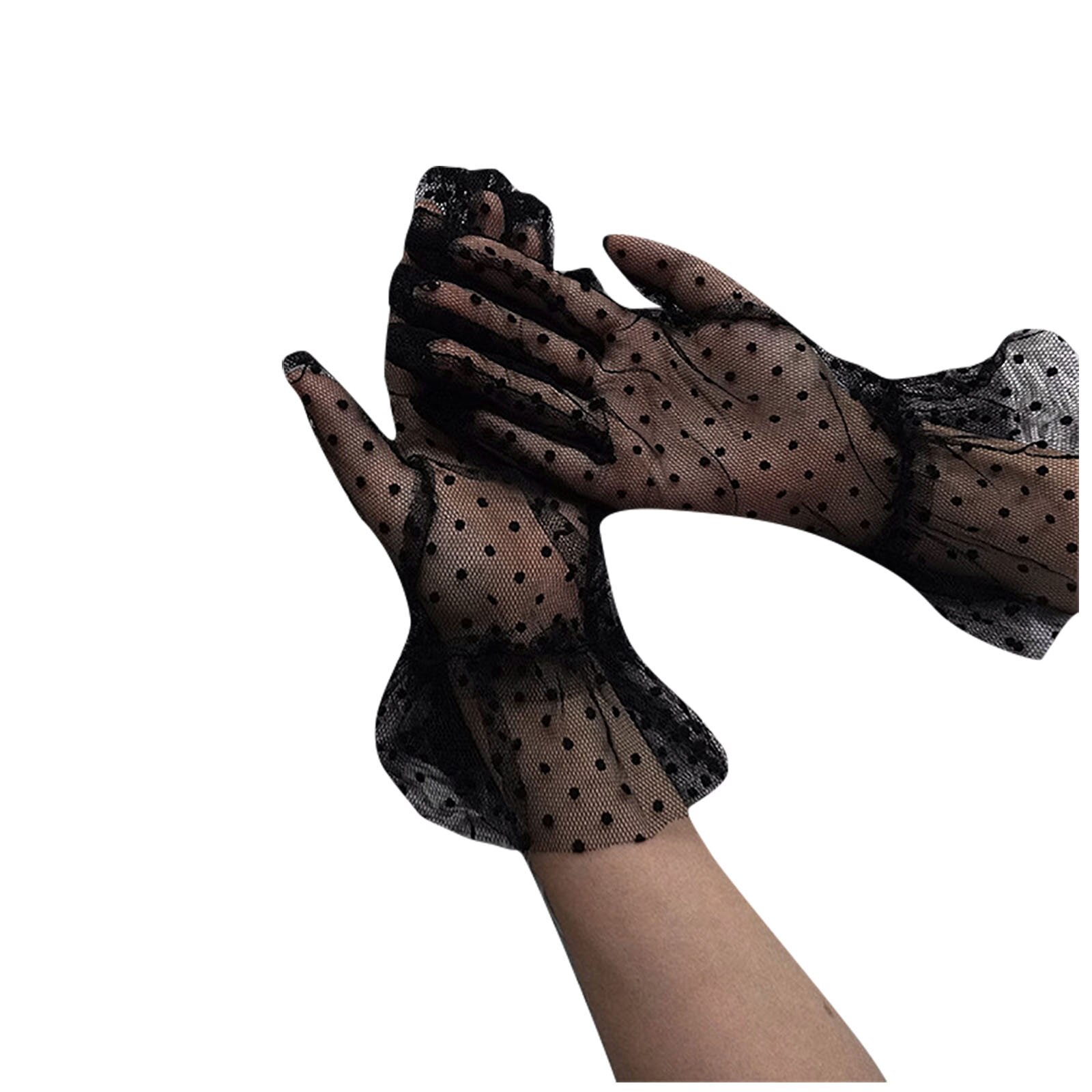Women's Sexy Gloves Transparentes Dot Print Glove ... – Grandado