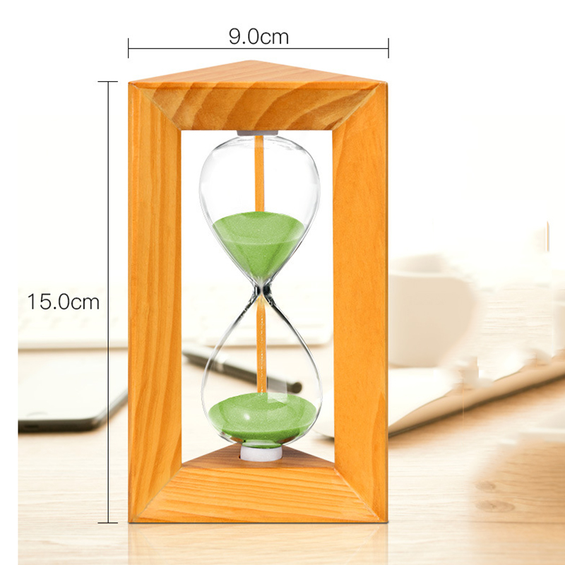 Antique Triangular Shape Wood Sand Clock For Child... – Grandado
