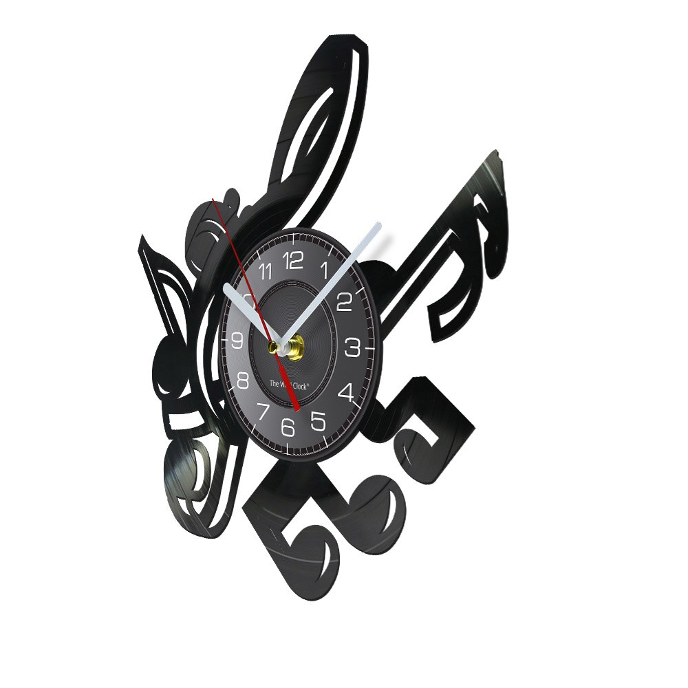 Music Notes Wall Art Treble Clef Wall Clock Hangin... – Grandado