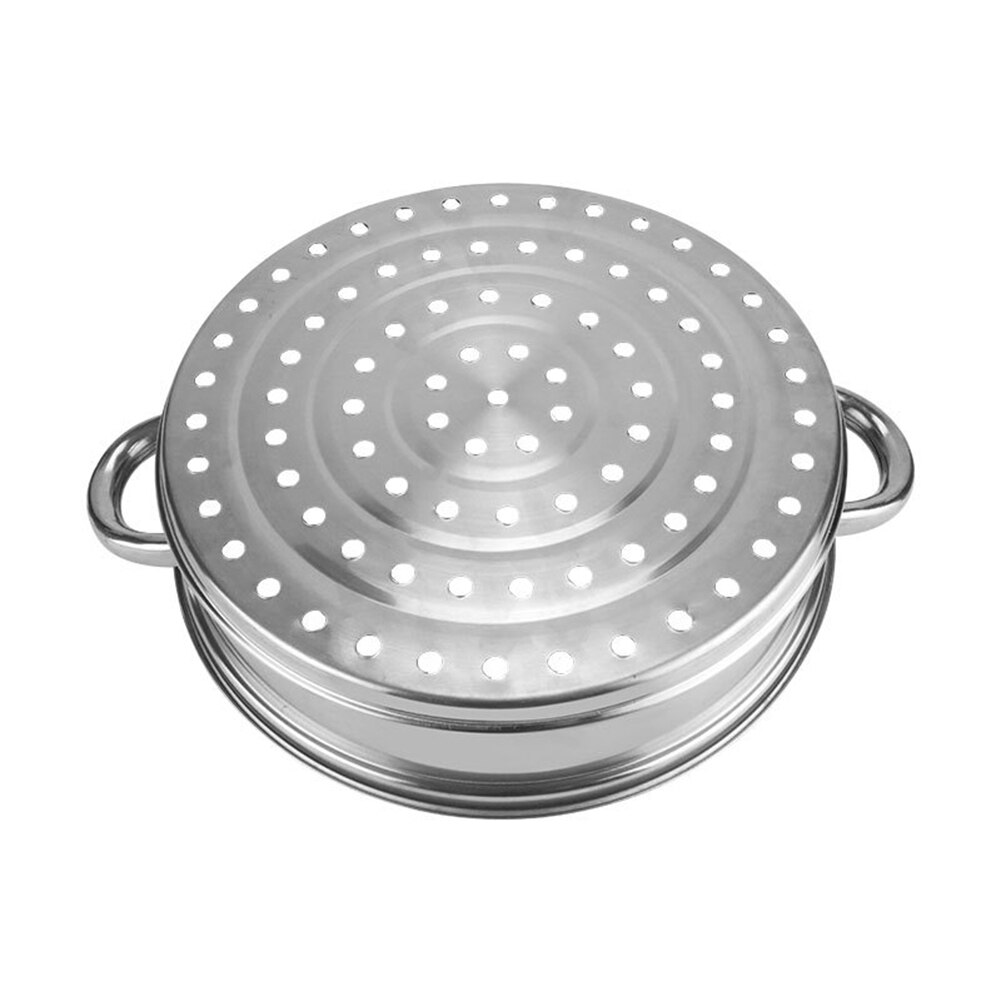 28cm 2-Layer Steamer Stainless Steel Kitchen Boili... – Grandado