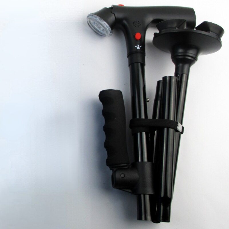 Collapsible Telescopic Folding Cane Elder Cane LED... – Grandado