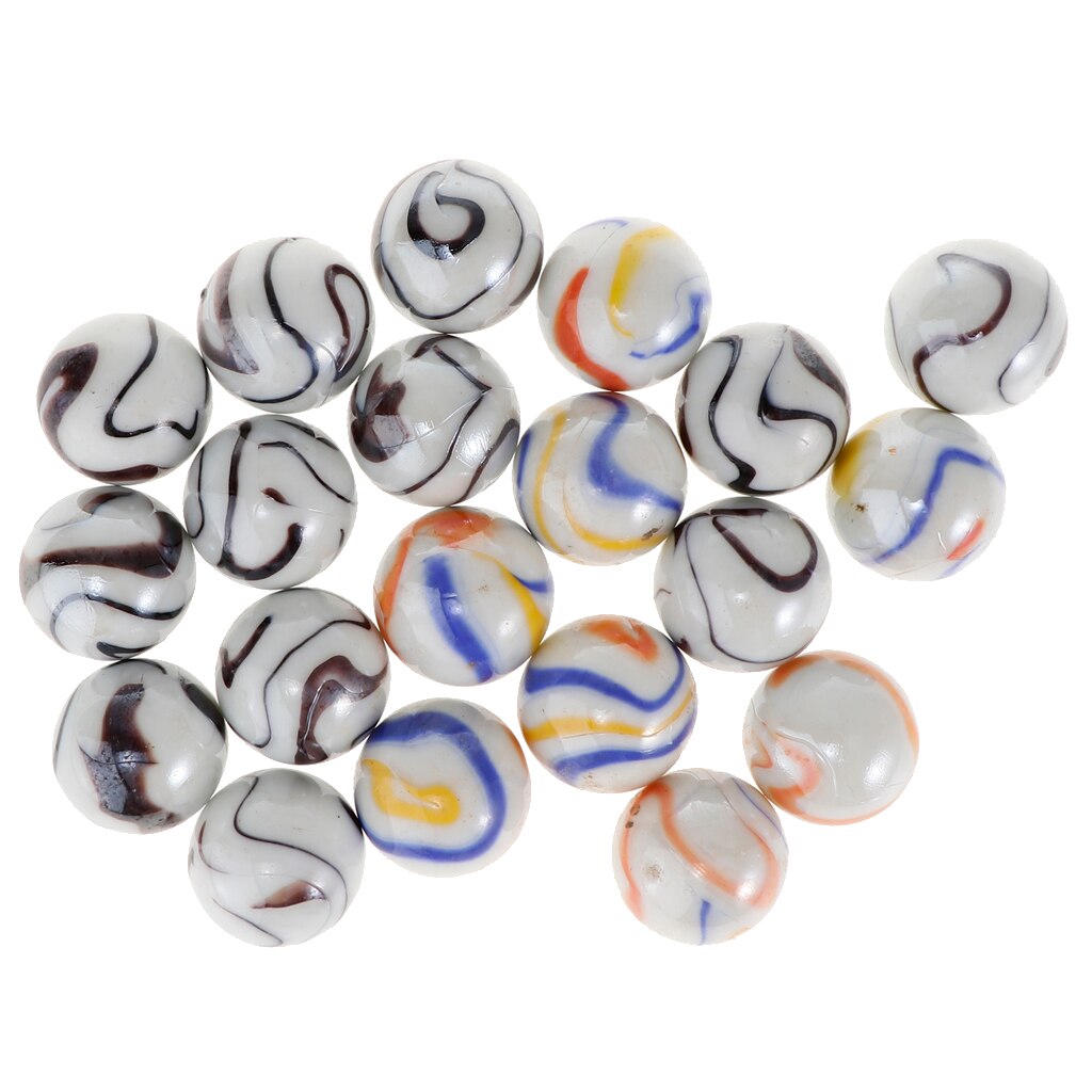 1 Inch Small Whit Glass Marbles, Pack of 50, Kids ... – Vicedeal