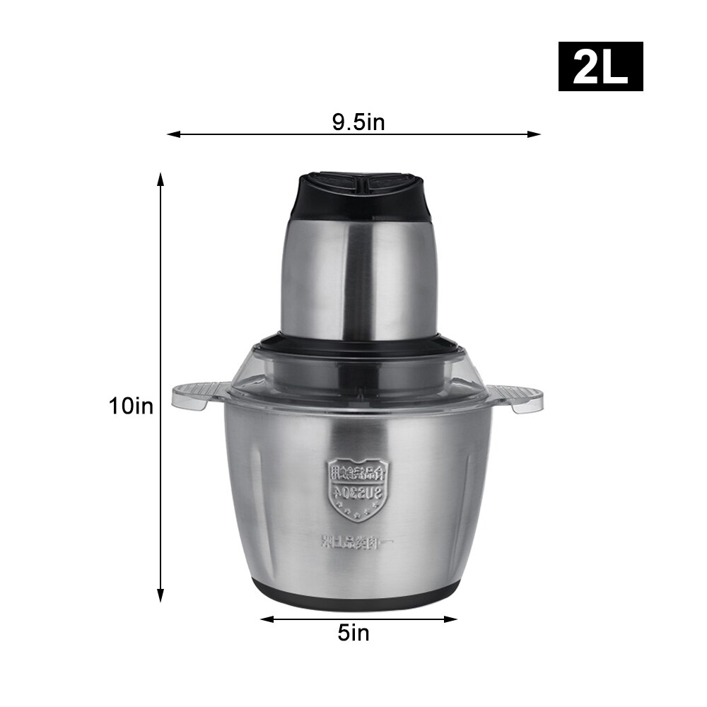 3 Speeds 3L 500W Stainless Steel Electric Grinders... – Grandado