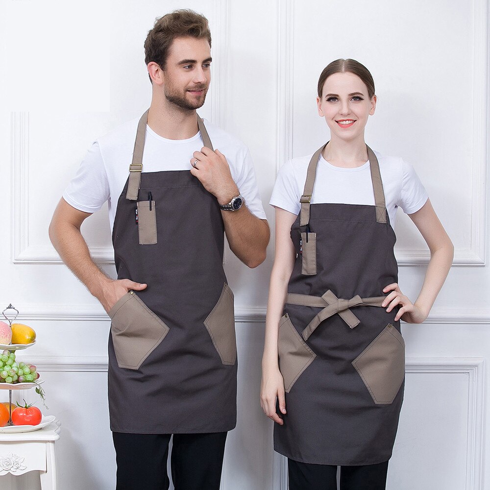 Unisex Halter Neck Adjustable Spliced Color Apron ... – Grandado