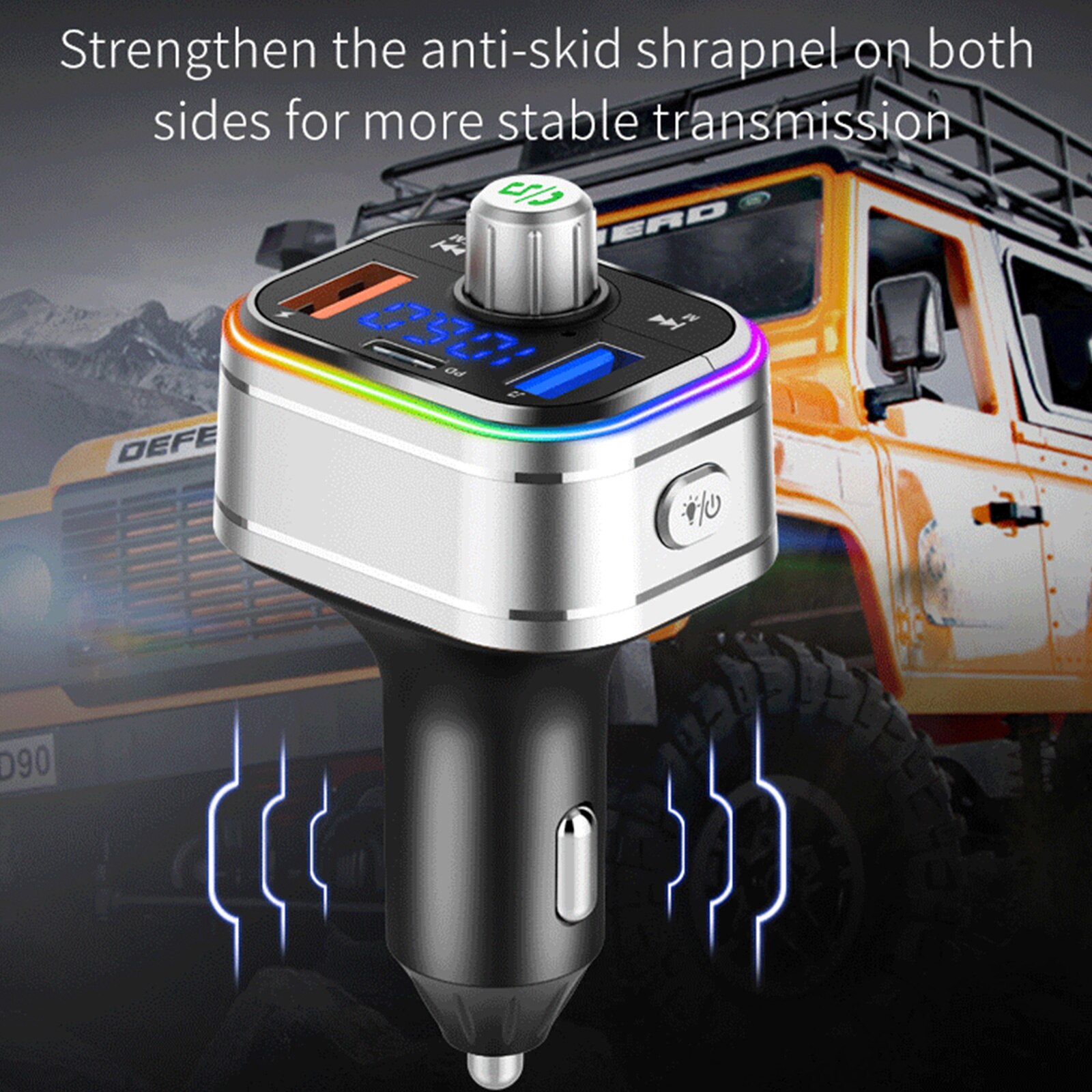 Led Backlit Bluetooth-Compatibel Fm-zender Auto MP... – Grandado