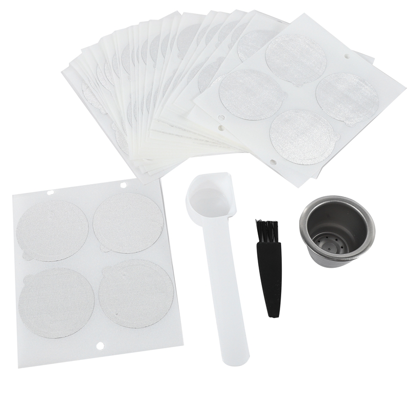 1 Pods 100 Seals Stainless Steel Refillable Nespre... – Vicedeal