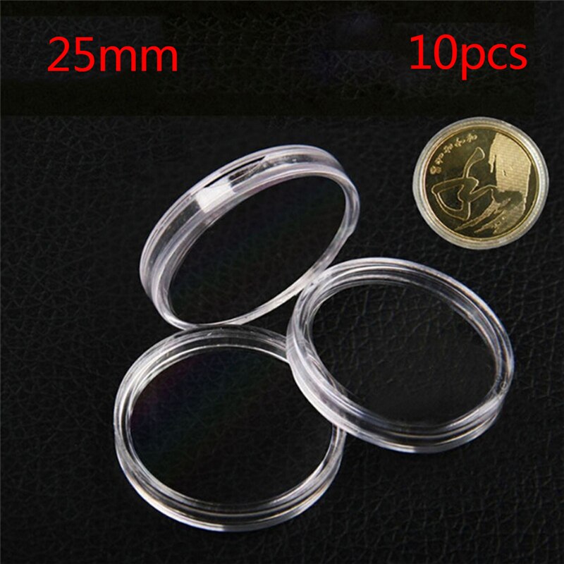 10PCS Transparent Small Round Commemorative Coin H... – Vicedeal