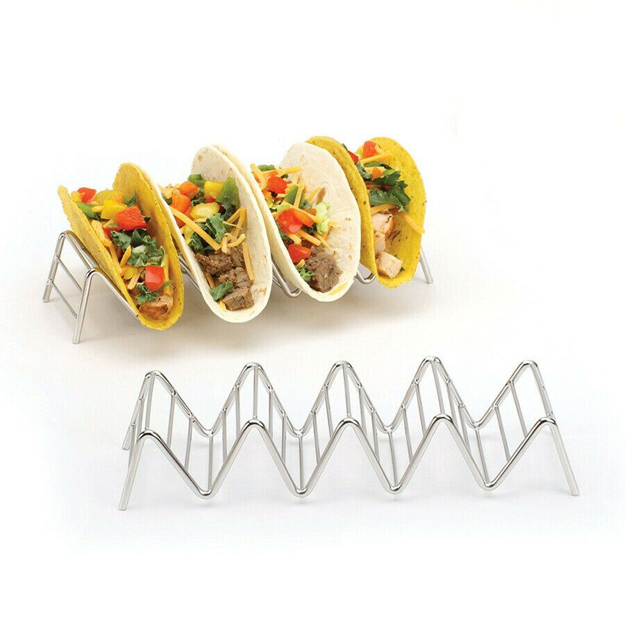 Kitchen 1-4 Stainless Steel Shells Mexican Food Ra... – Grandado