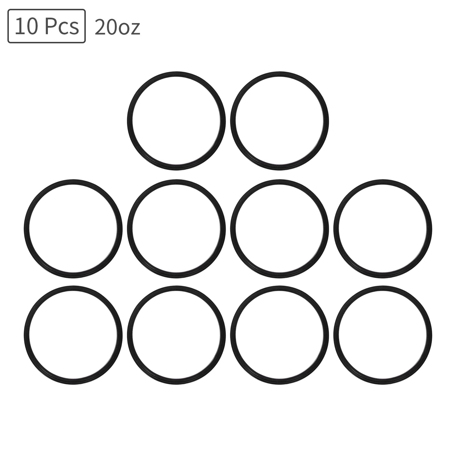 10Pcs Silicone O-Ring Lid Seal Replacement Gaskets... – Vicedeal