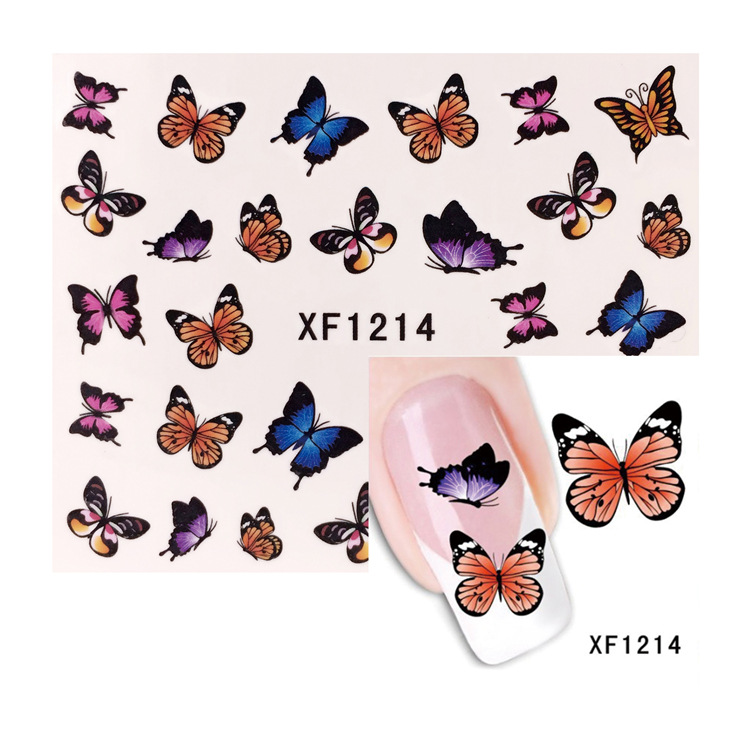 Blue Flower Nail Sticker Nail Set UV LED Nail Gel ... – Vicedeal