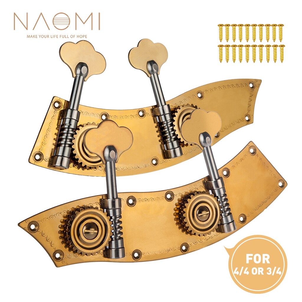 NAOMI 3/4 4/4 Double Bass Machine Heads Full Plate... – Grandado