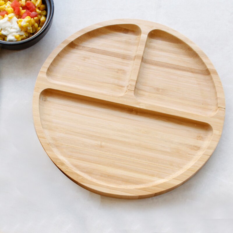 3 Grid 3 Grid Chinese Style Natural Wooden Round S... – Grandado