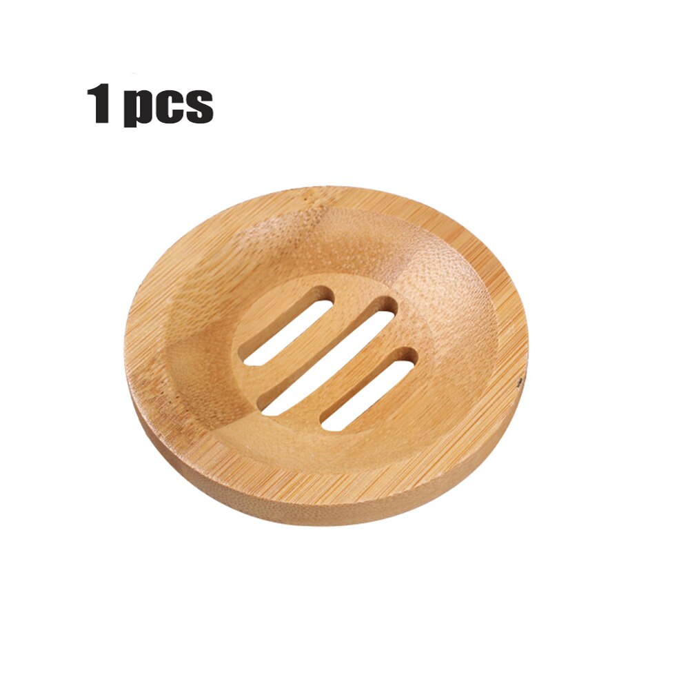 1pc Wooden Natural Bamboo Soap Dishes Tray Holder ... – Grandado