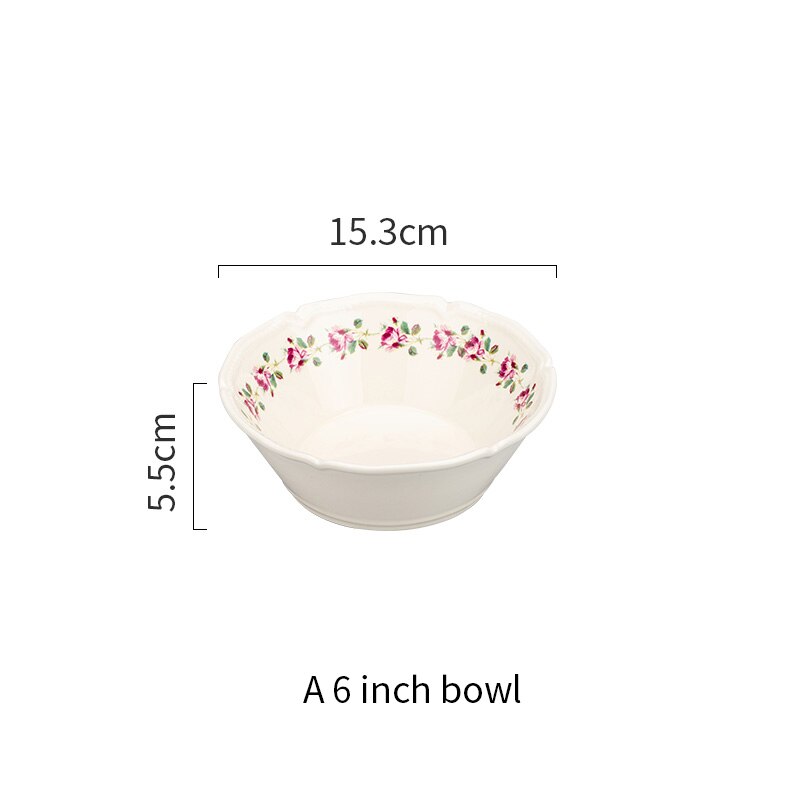 Ceramic Plate Set Dish Plate Bowl Set Dining Table... – Grandado