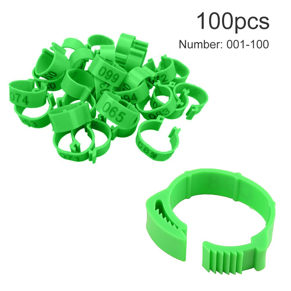 100PCS Chicken Leg Bands Chicken Poultry Rings 4 C... – Grandado