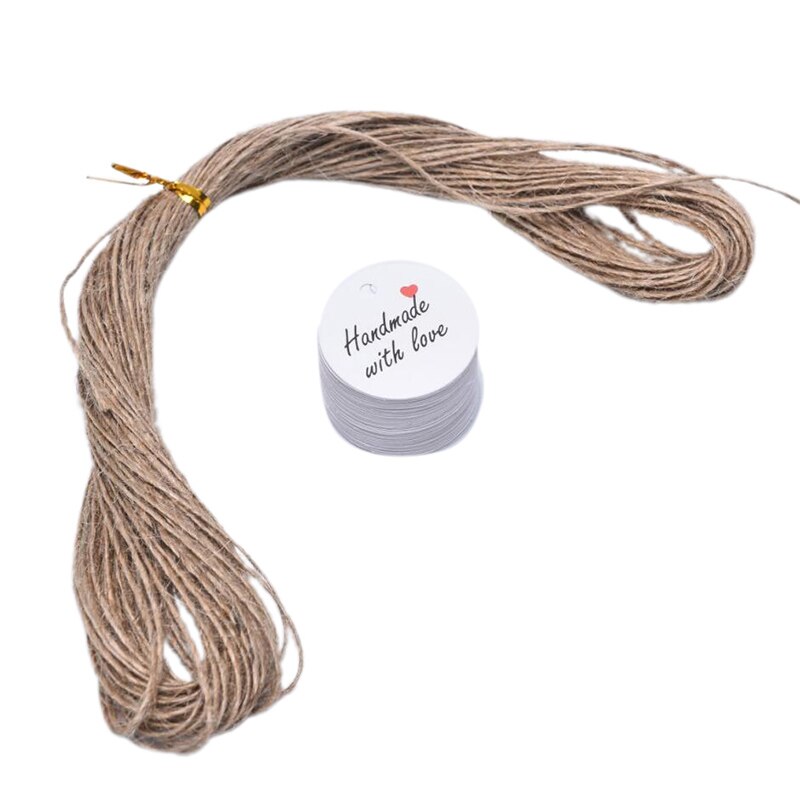 100pcs kraft paper thank you tags for wedding deco... – Grandado