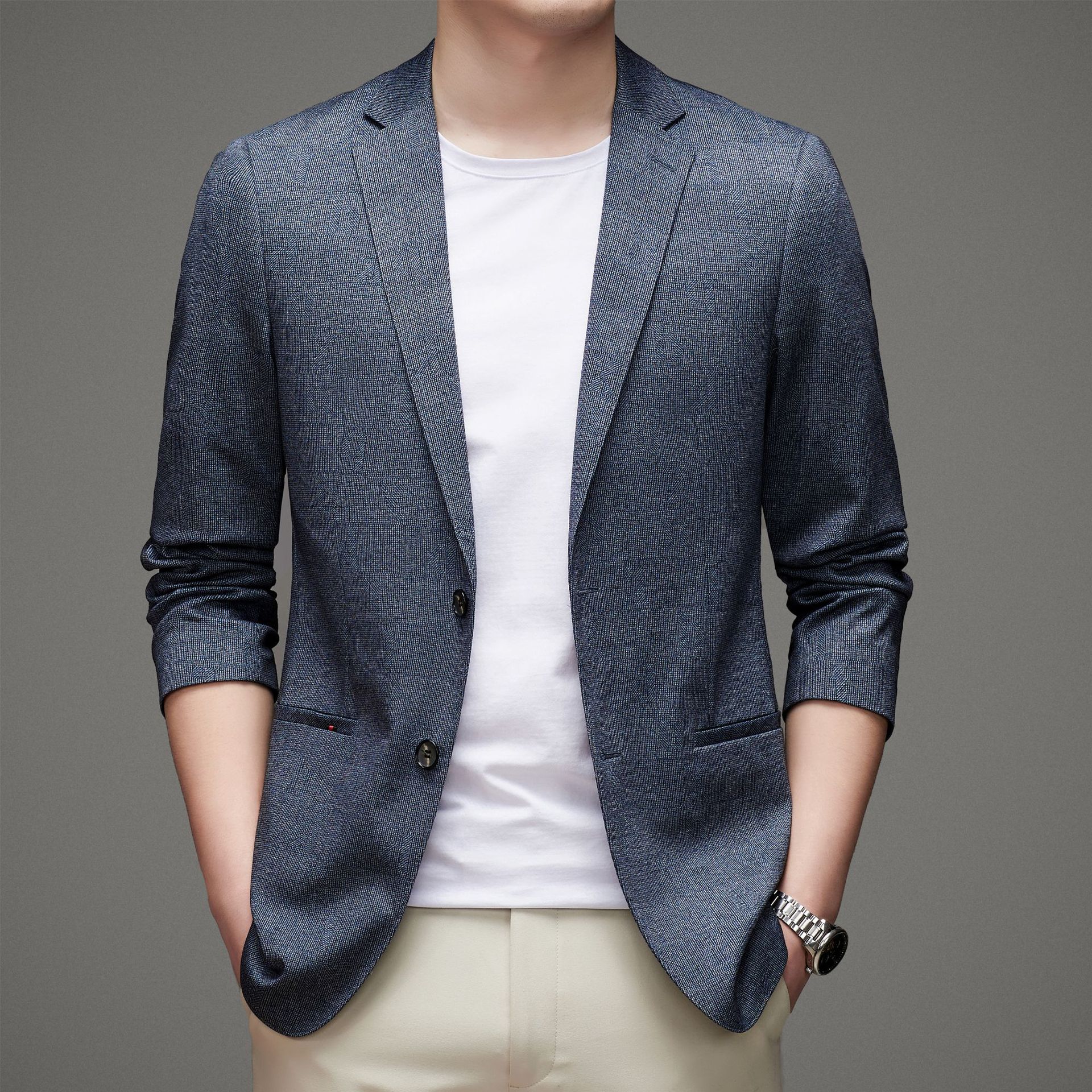 2022 Men's Suit Jacket Business Casual Comfort... – Grandado